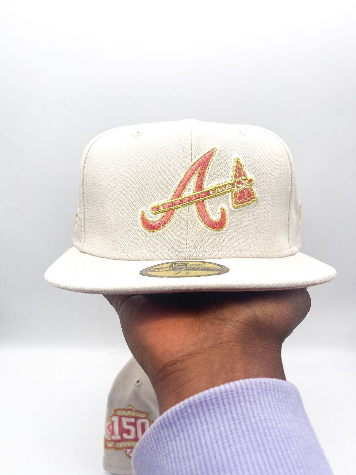 New Era New Era 59Fifty Rose Gold Atlanta Braves 150th Anniversary ...