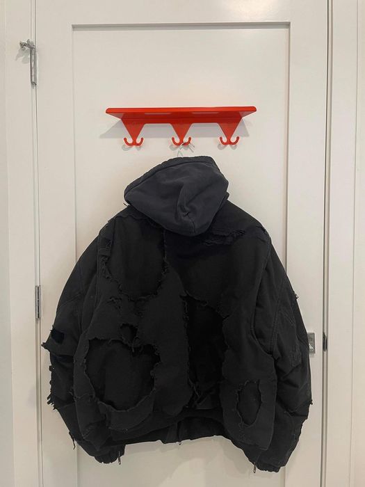 Balenciaga BALENCIAGA UNITY DESTROYED BOMBER JACKET SIZE 2 | Grailed