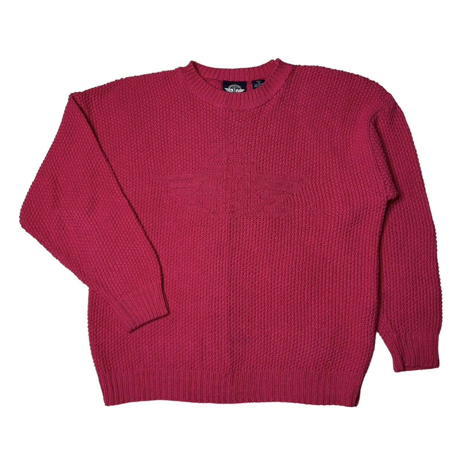 Dockers Vintage 90s Dockers Levi’s USA Made Hot Pink Knitted Wings Logo ...