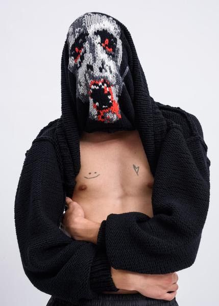 Doublet Inside out vampire Dracula handmade knit | Grailed