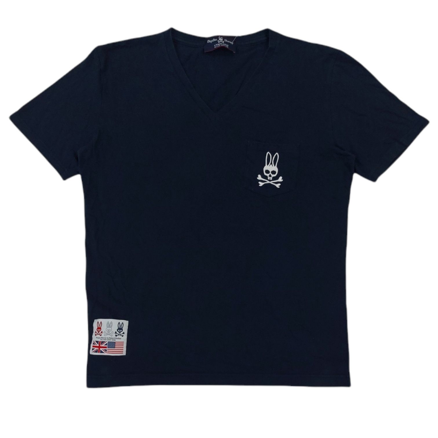 Designer × Psycho Bunny RARE! PSYCHO BUNNY ROBERT GODLEY LOGO POCKET ...