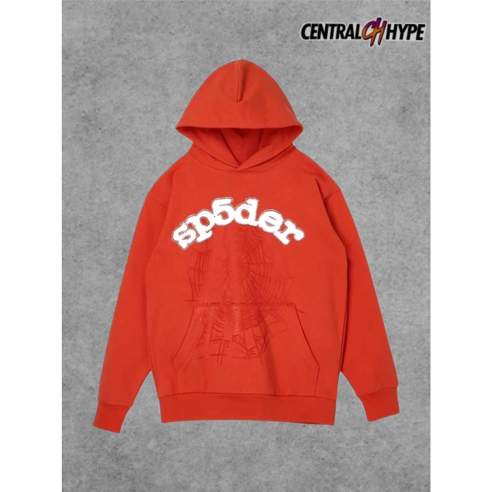 Streetwear Sp5der Websuit Orange Hoodie Authentic | Grailed