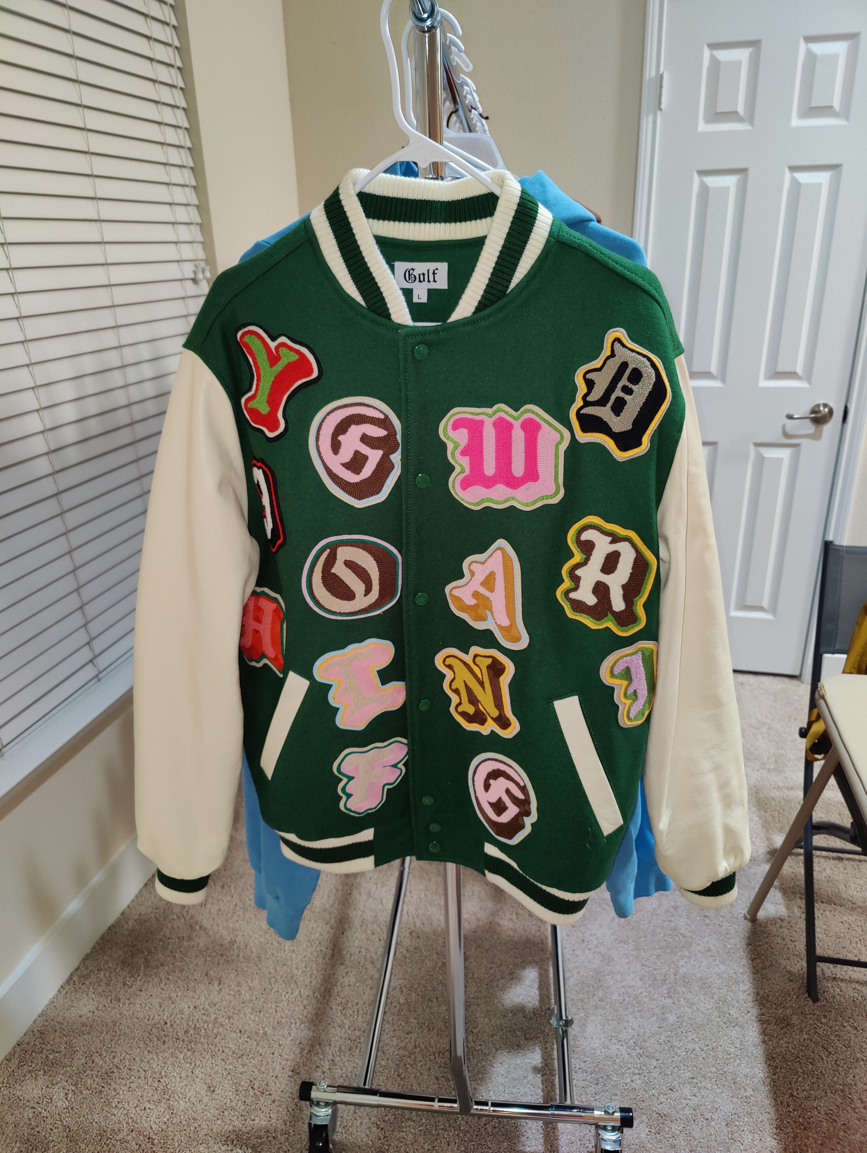 Golf Wang Golf Wang Chain Stitch Letterman Jacket | Grailed