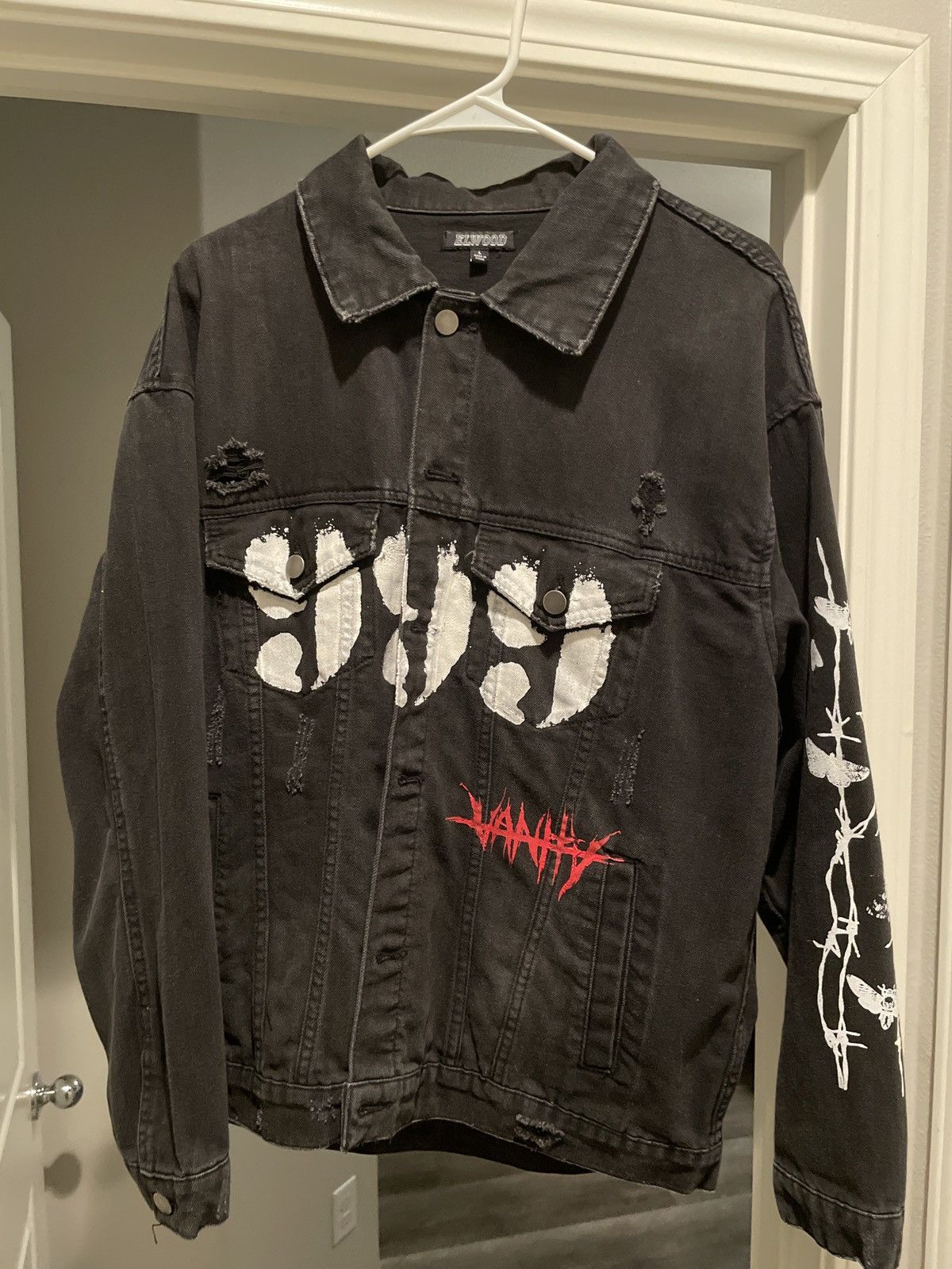 999 Club Juice Wrld forget me denim jacket | Grailed