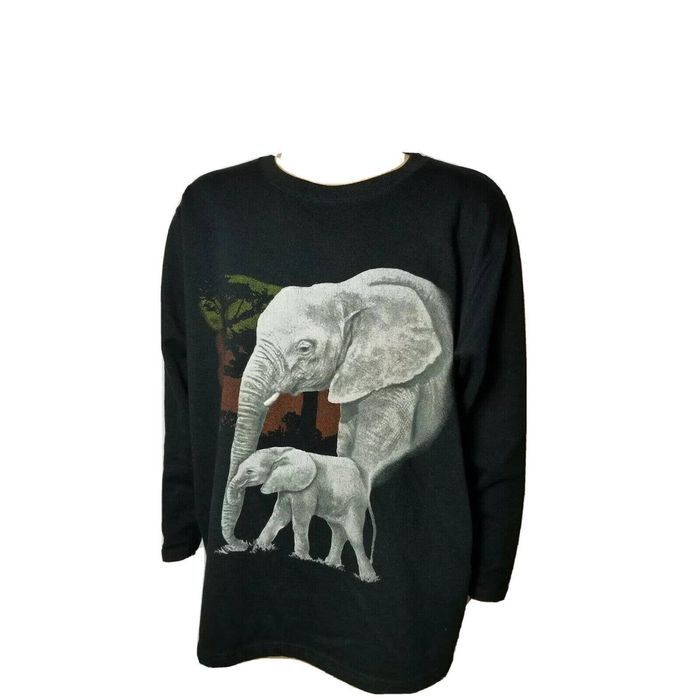 Wwf Vintage WWF World Wildlife Fund Elephant Sweatshirt Elephant | Grailed