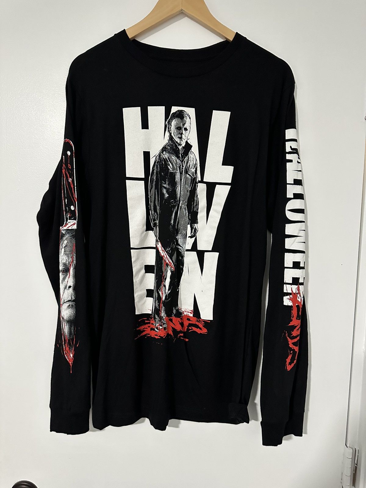 Streetwear × Universal Studios × Vintage Michael Myers Long sleeve ...