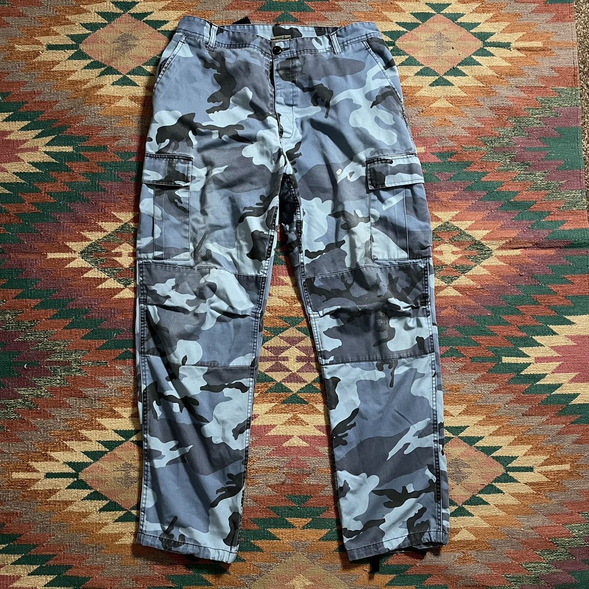 Vintage Blue Camo Military Tactical Pants 1990s | Grailed