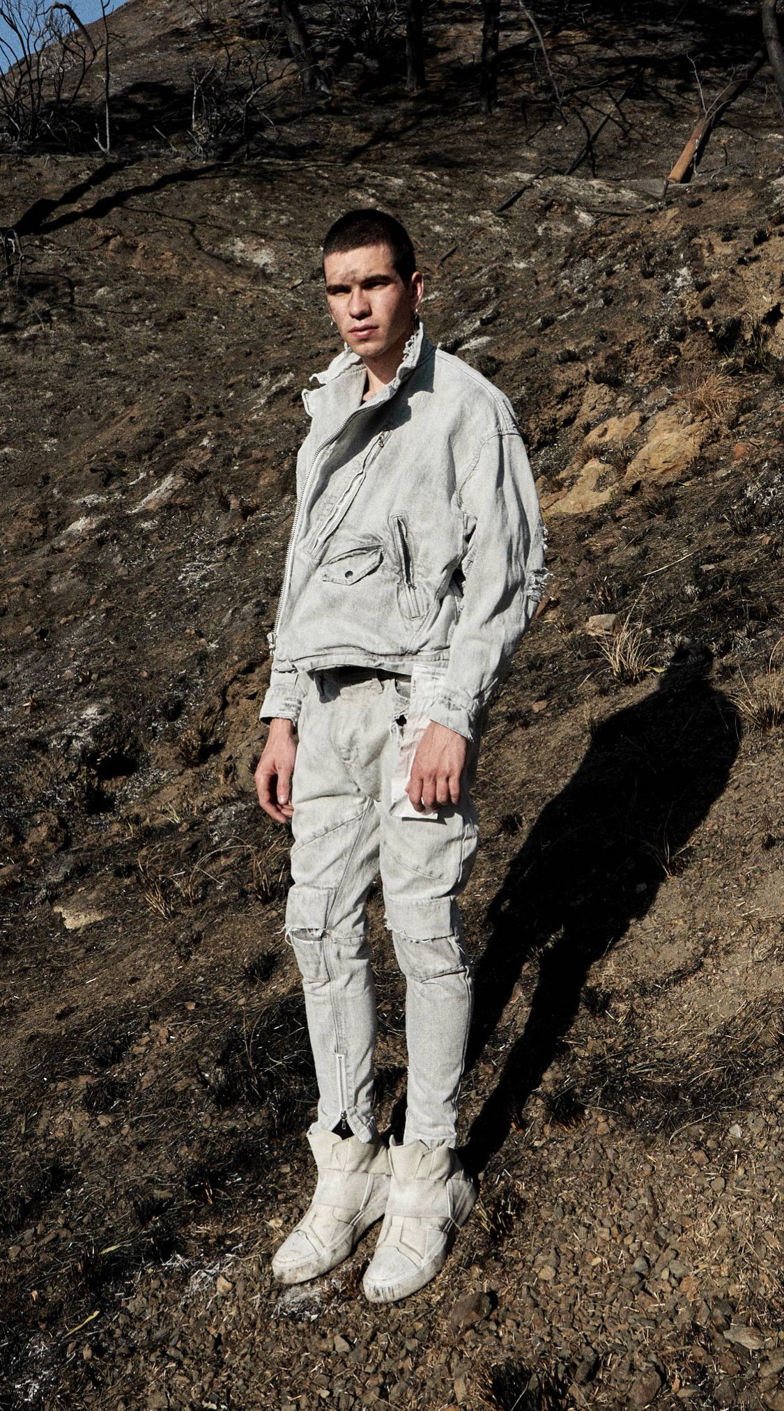 Julius Limited Edition Julius x H Lorenzo Distressed Denim Jacket | Grailed