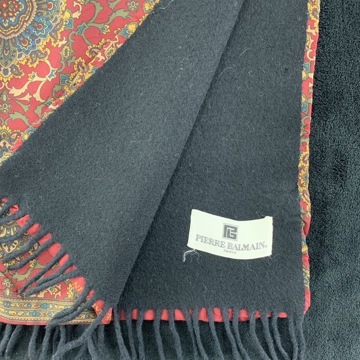 Vintage Vintage 90s Pierre Balmain Silk Wool Scarf Muffler - S022 | Grailed