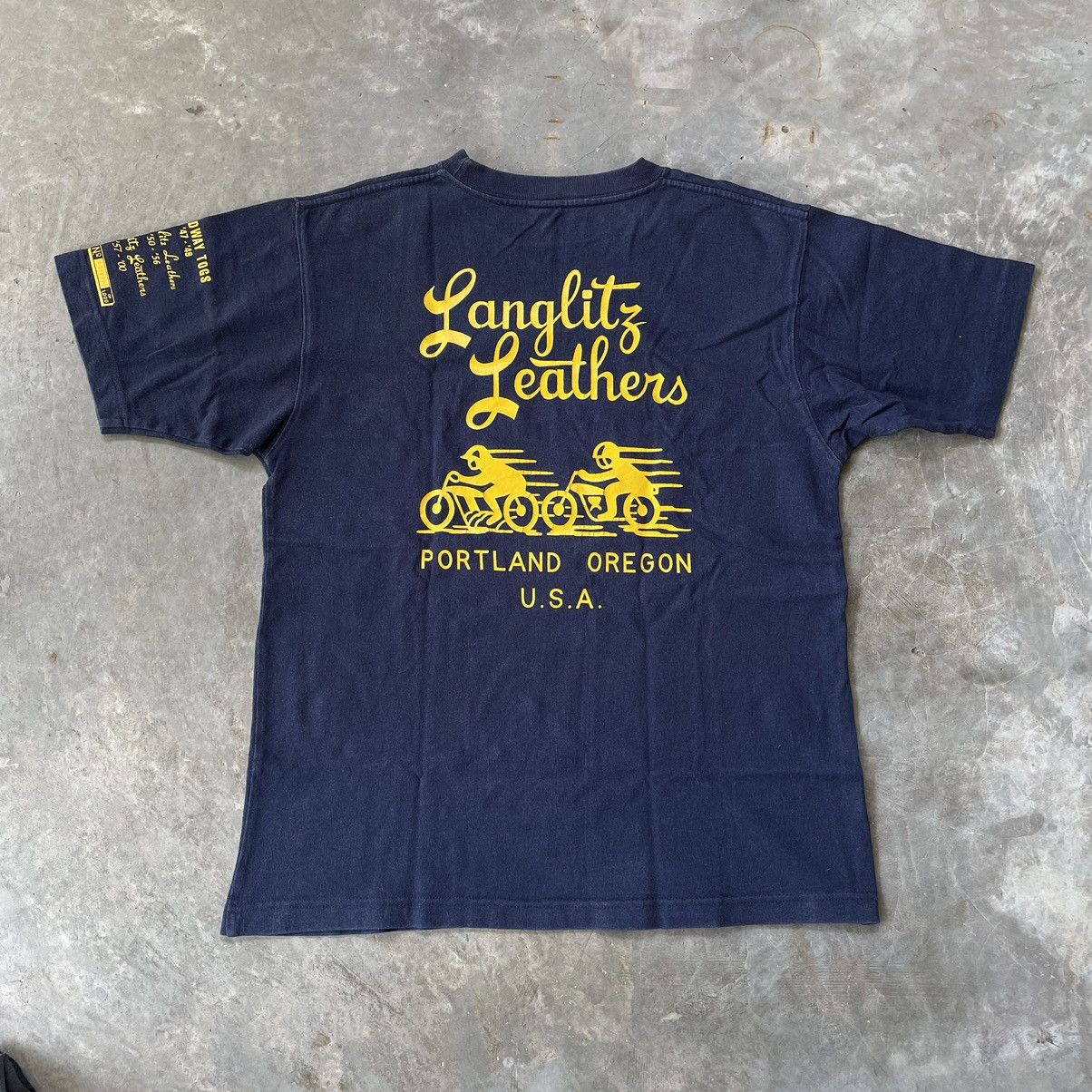 Harley Davidson × Indian Motercycles × Vintage Langlitz leathers tee ...