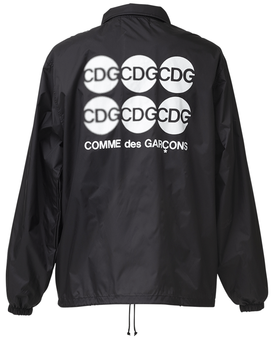 Comme des Garcons CDG coach jacket Navy COMME des GARCONS circle logo ...
