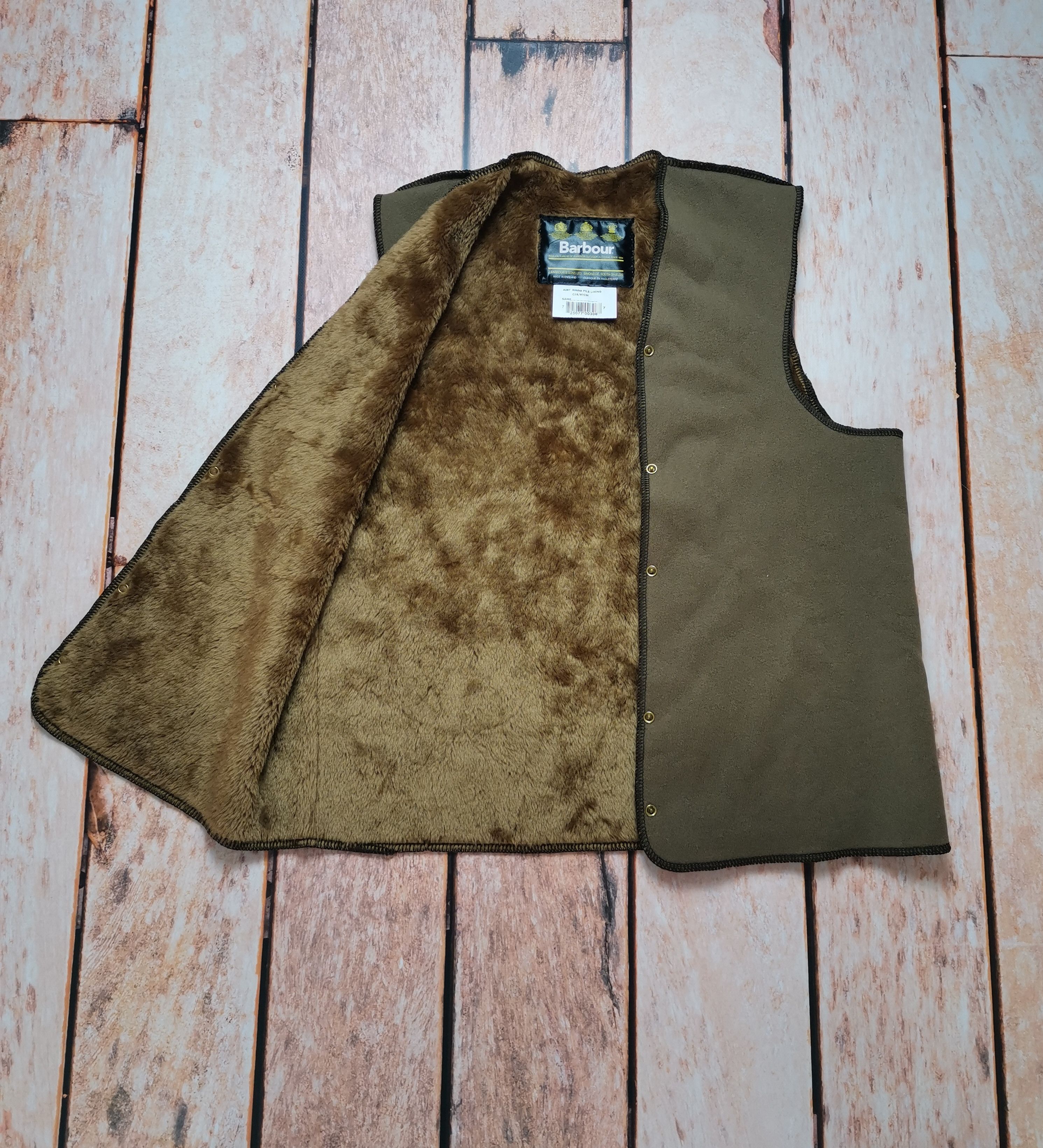 Barbour × Streetwear × Vintage Barbour vest with a teddy bear inside ...