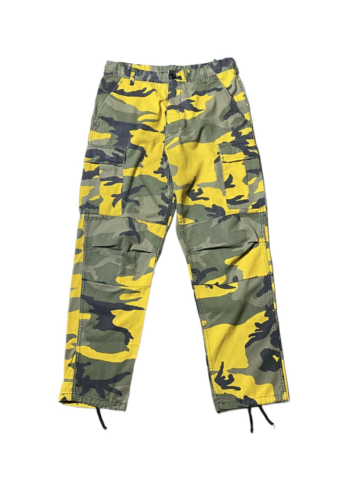 Rothco × Vintage Rothco BDU Yellow Camouflage Military Fatigue Cargo ...