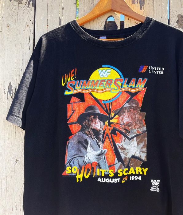 Vintage Vintage WWF Wrestling 1994 SummerSlam PPV Event T-shirt | Grailed
