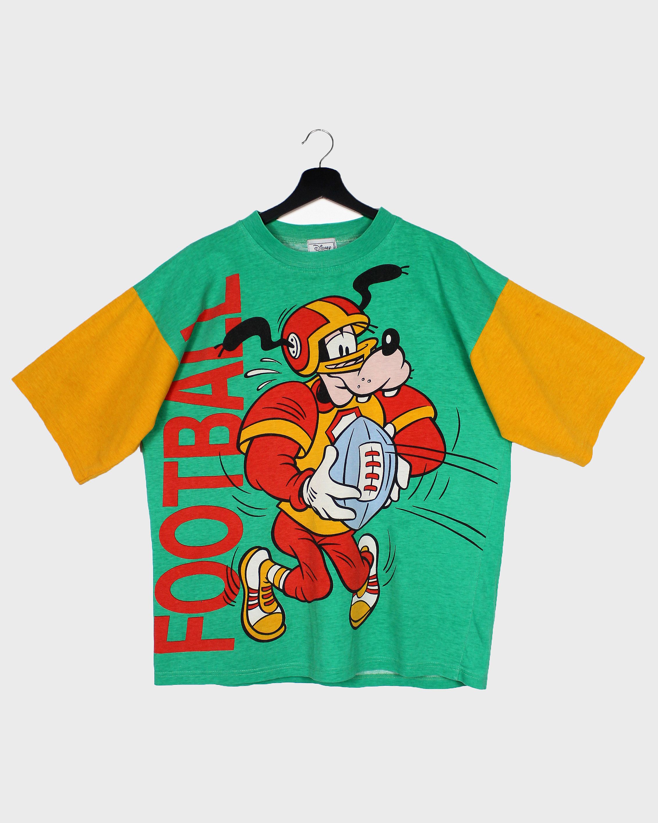 Disney × Very Rare × Vintage 90s vintage Euro Disney GOOFY Football ...
