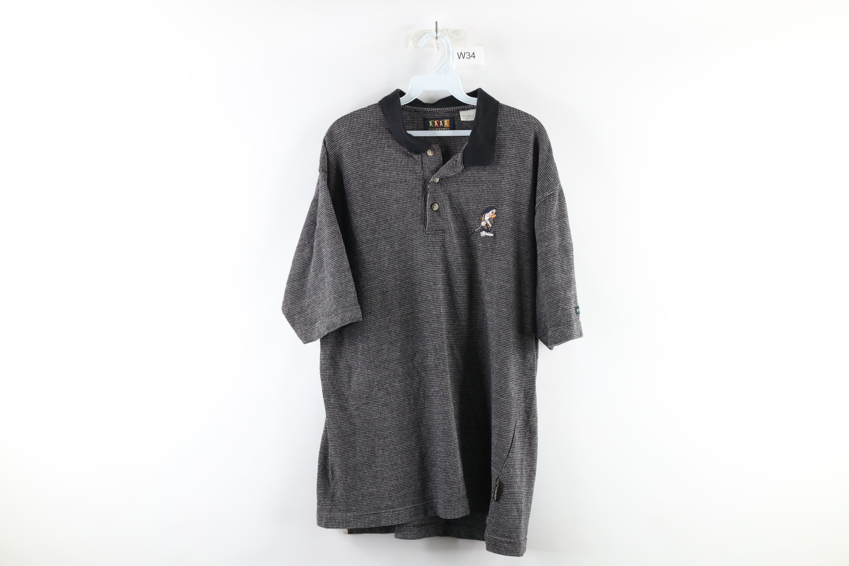 Vintage Vintage 90s Disney Grumpy Dwarf Collared Golf Polo Shirt | Grailed