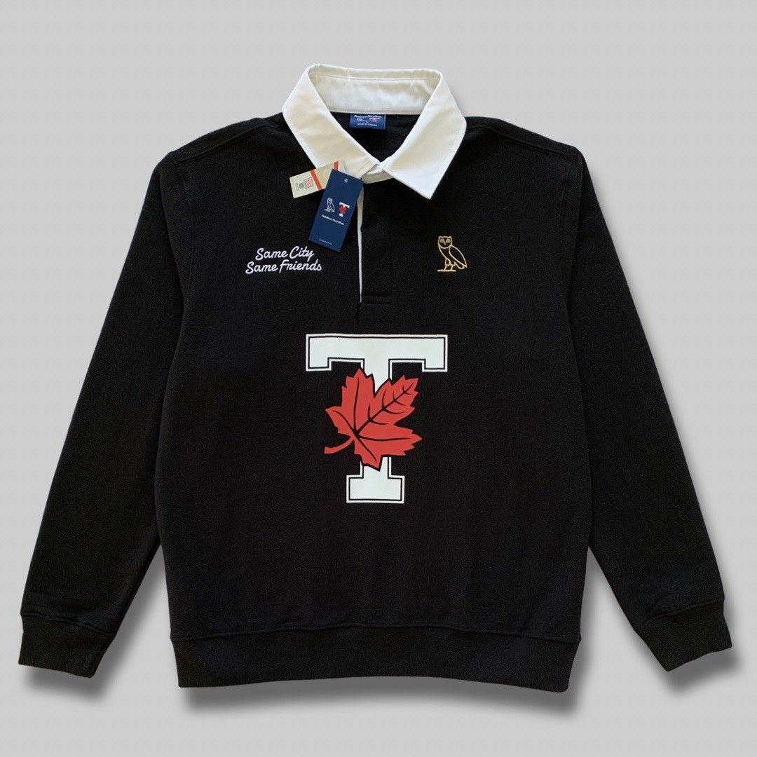 Drake × Nike × Octobers Very Own OVO X UofT Rugby Polo - Black | Grailed