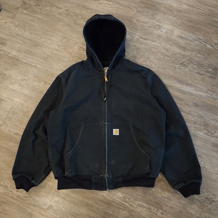 Vintage Vintage 90s Thermal Lined Zip Up Carhartt USA Made | Grailed