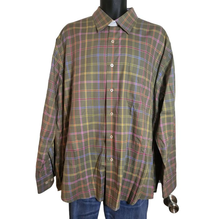 Alan Flusser Alan Flusser Multicolor Plaid Sz XL Button Up Shirt Men | Grailed