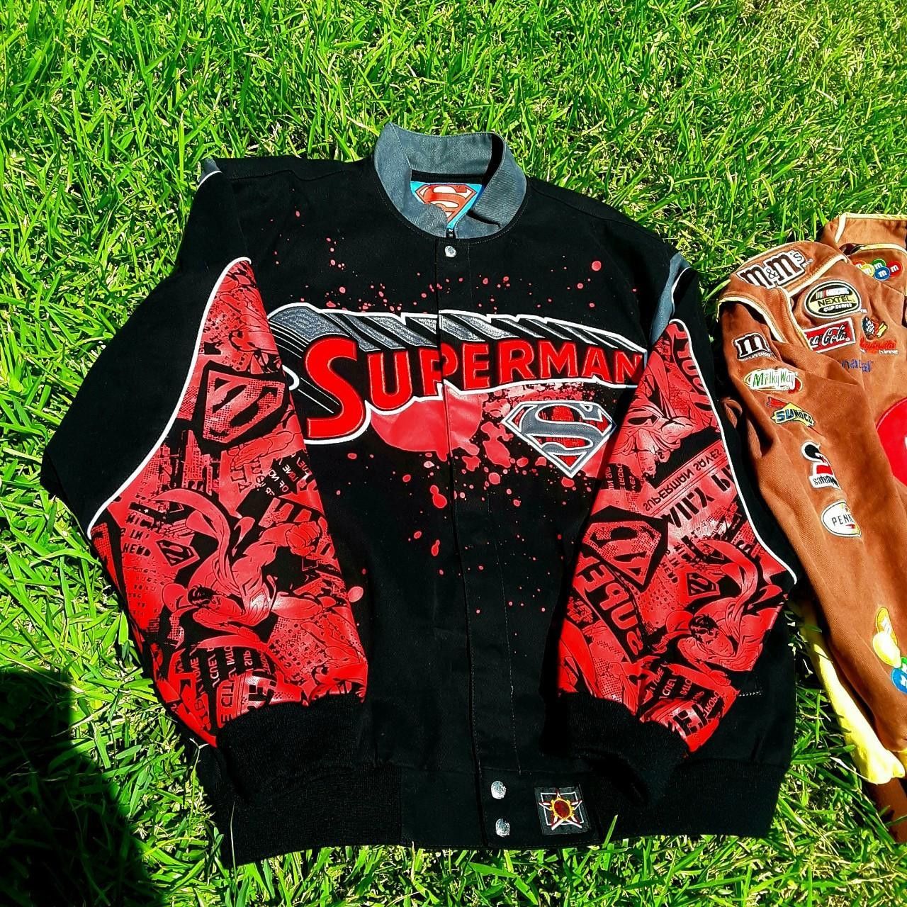 DC Comics × JH Design × NASCAR Racing jacket Superman JH Design DC ...