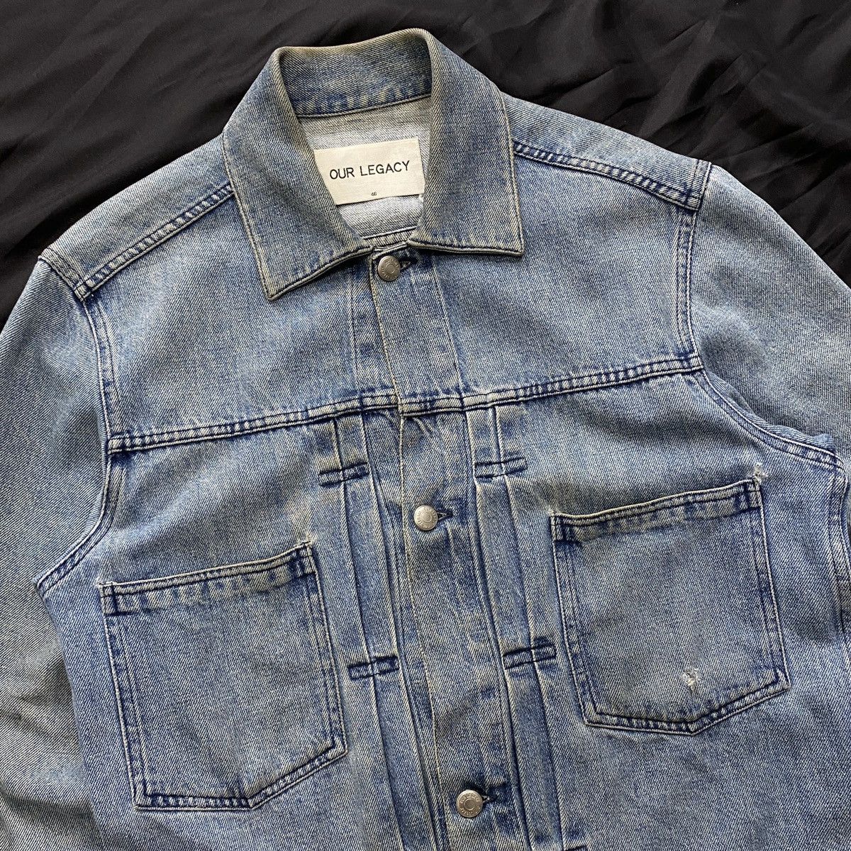 Our Legacy Our Legacy trucker denim type II jacket faded | Grailed