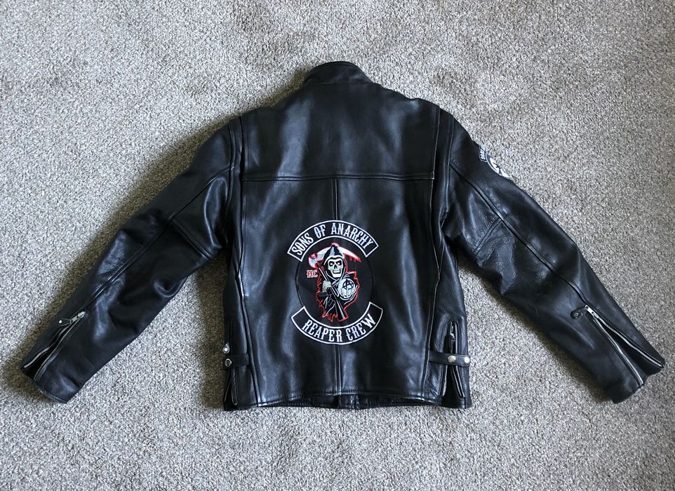 Custom Unik Sons of Anarchy leather jacket size 36 men’s small | Grailed