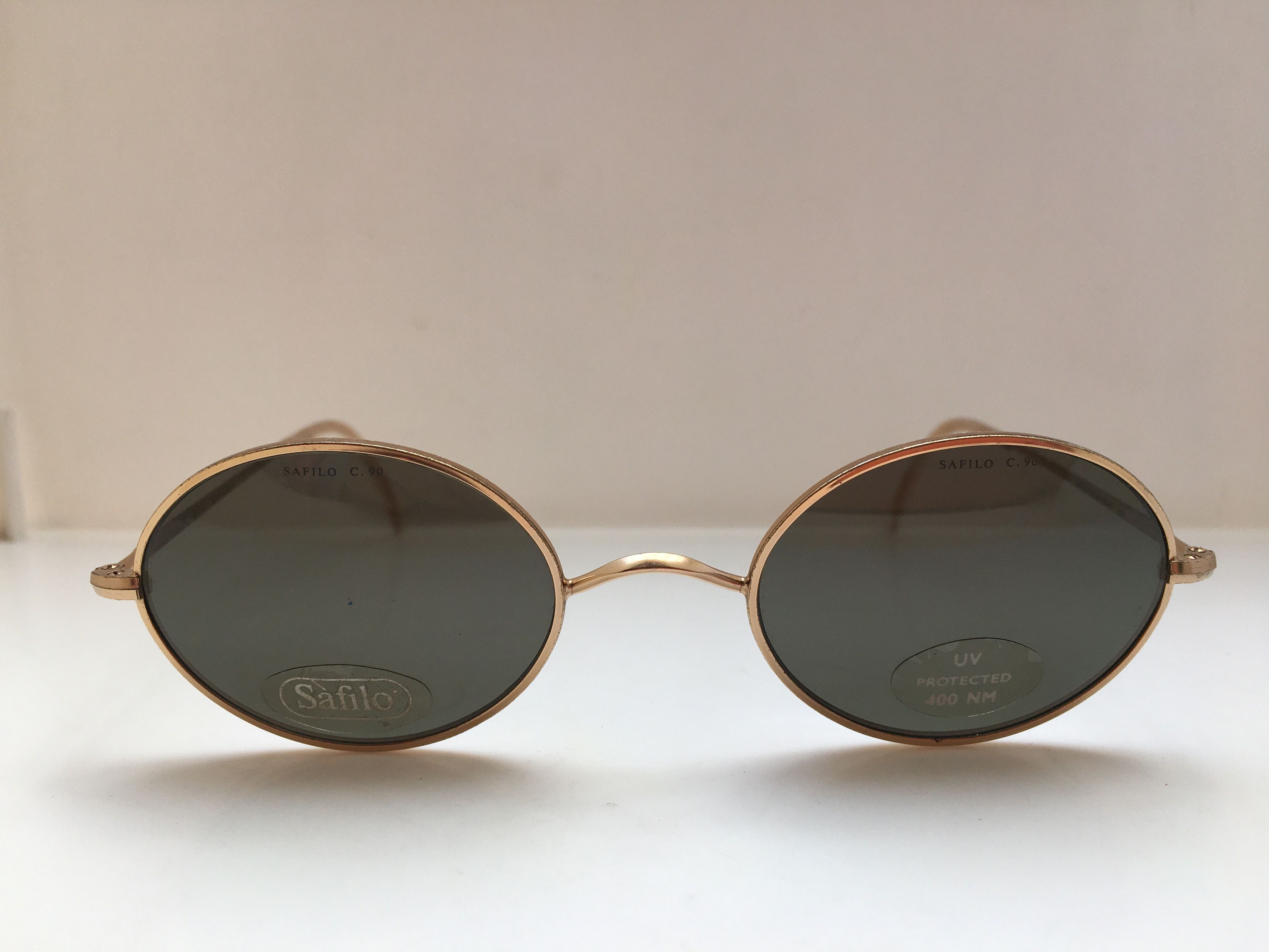 Safilo Vintage Safilo Team 7758/s Gold Oval Sunglasses Frame Italy ...