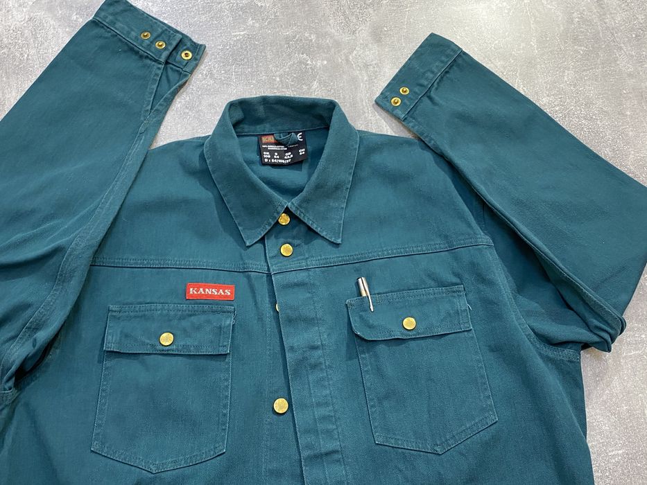 Vintage Vintage KANSAS Work Jacket Distressed Worker style | Grailed