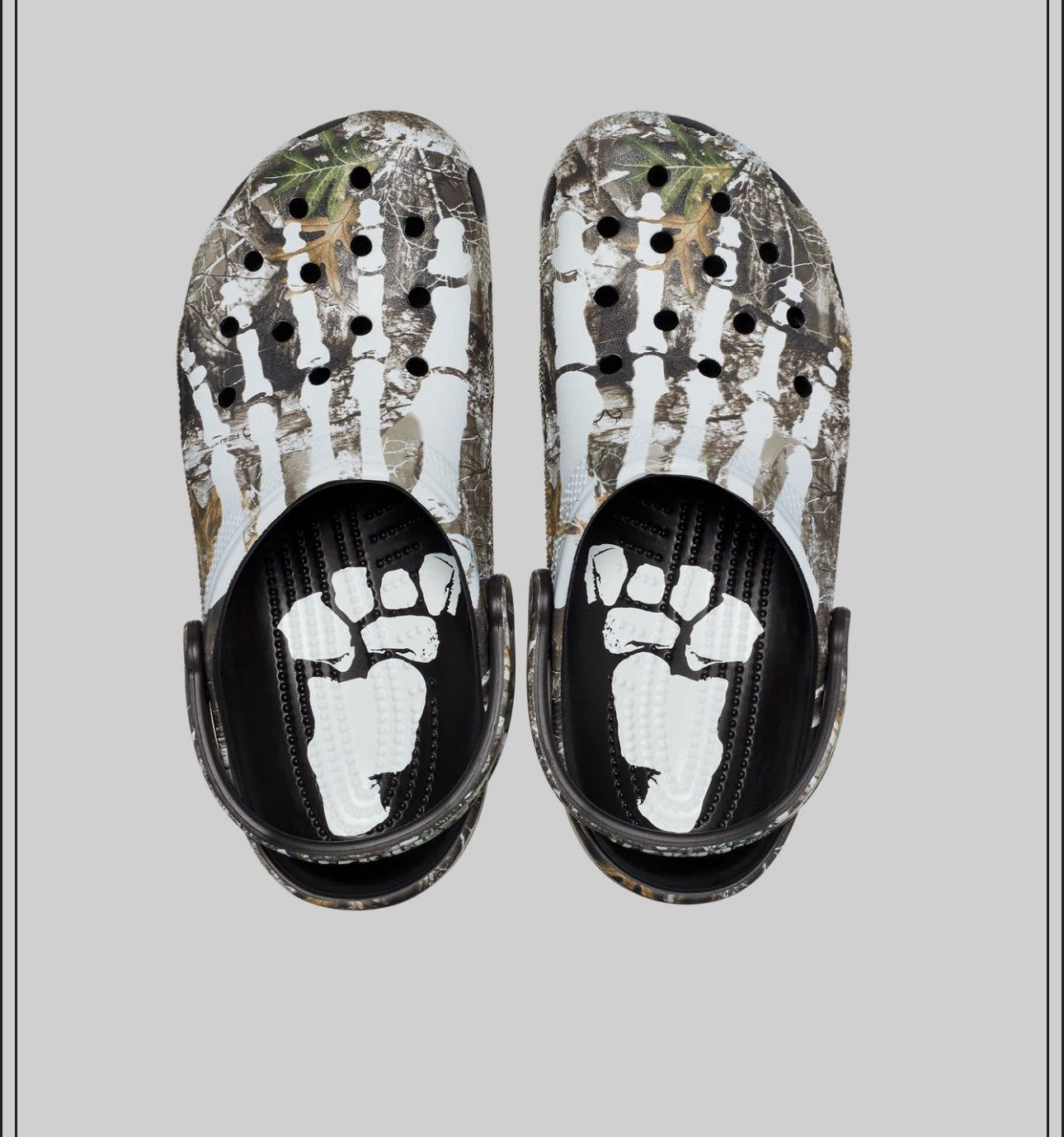 Crocs Pleasures Crocs Camo Skeleton | Grailed