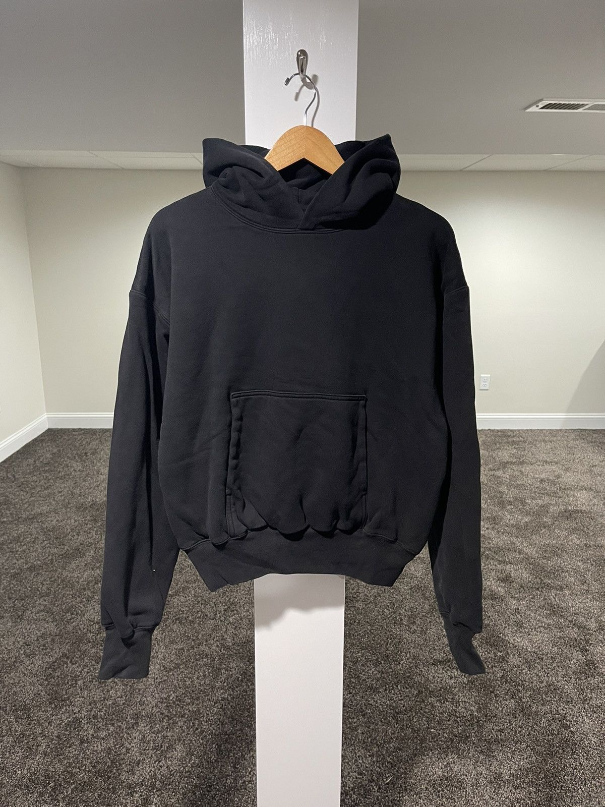Gap Yeezy Gap Black Double Layer Hoodie Kanye West | Grailed