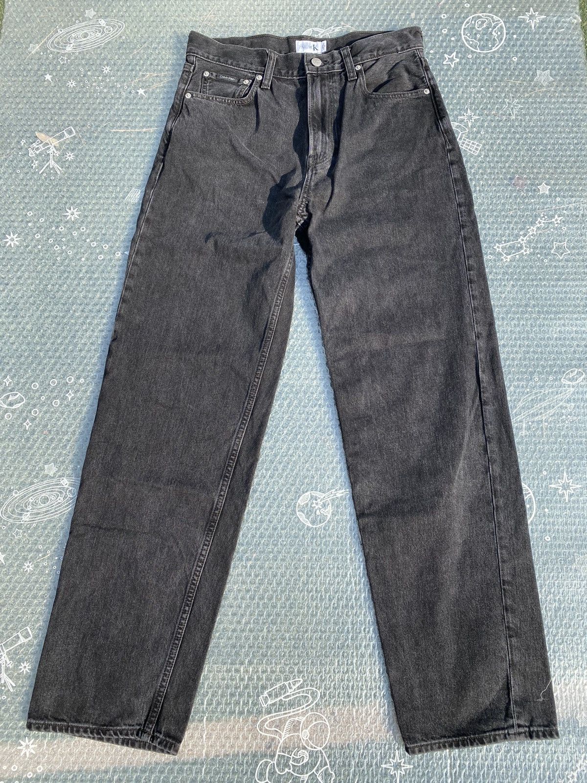 Calvin Klein × Palace [28] Palace X CK1 baggy fit jeans black | Grailed