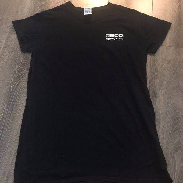 Vintage Vintage Rare Geico “Gaming” Black T-Shirt! | Grailed