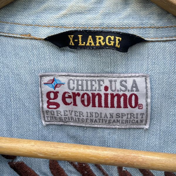 Vintage 💥 Vintage Geronimo Apache Western Denim | Grailed