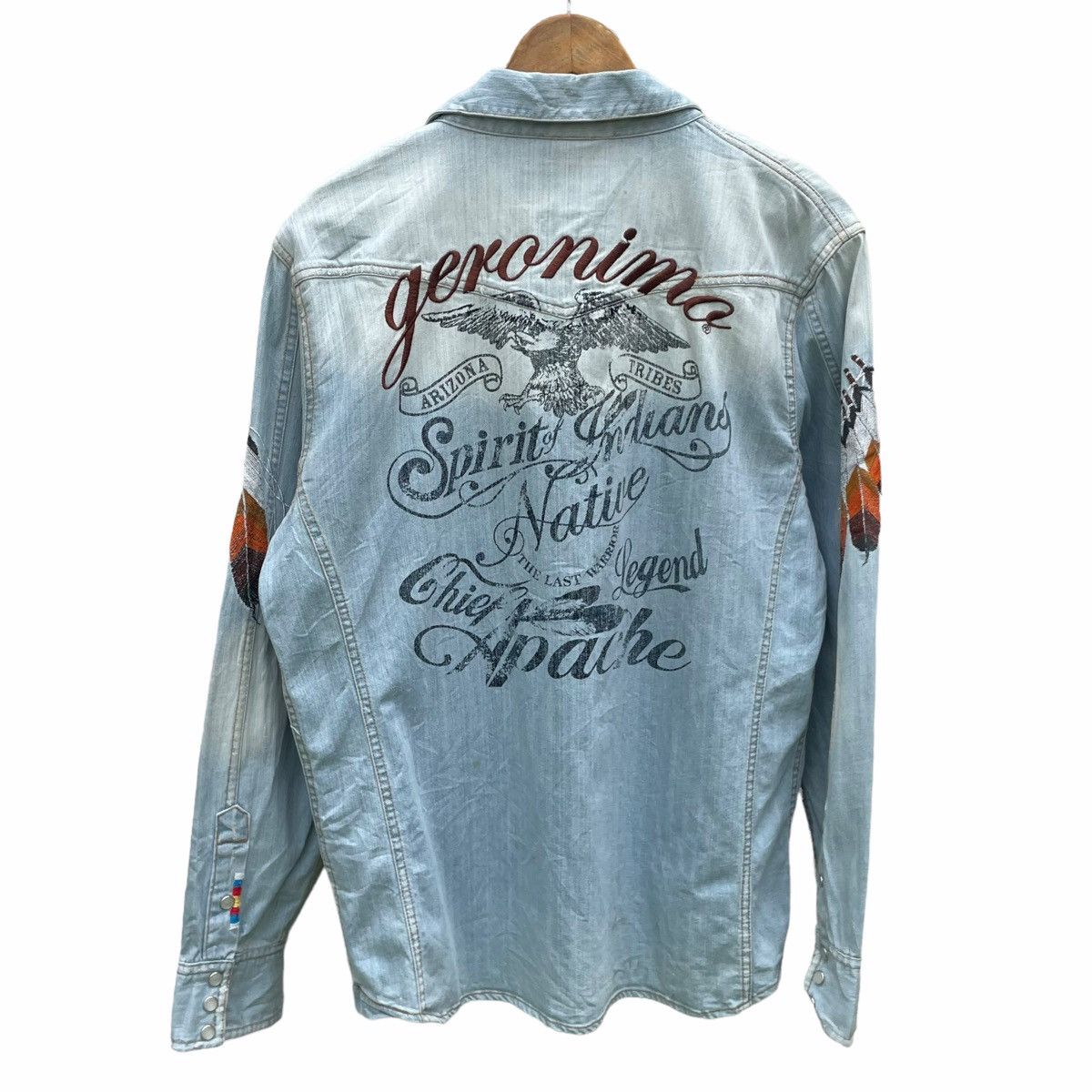 Vintage 💥 Vintage Geronimo Apache Western Denim | Grailed