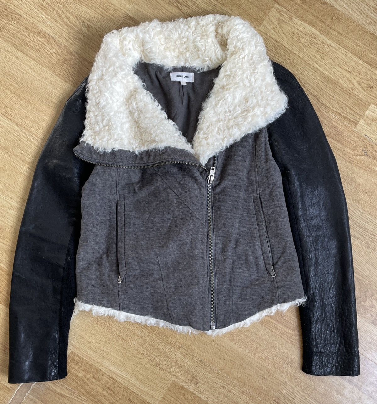 Helmut Lang Helmut Lang Shearling Biker Jacket | Grailed