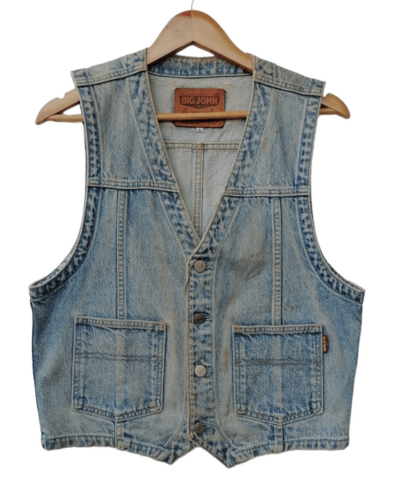 Vintage Vintage Big John Vest Denim | Grailed