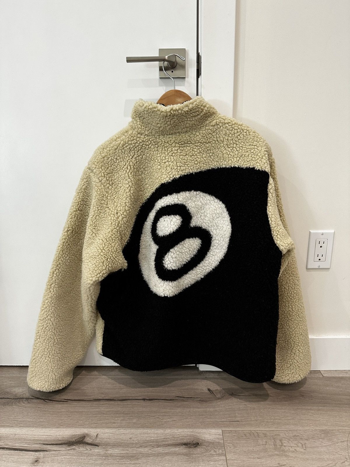 Stussy Reversible Stussy 8 Ball Sherpa Jacket | Grailed