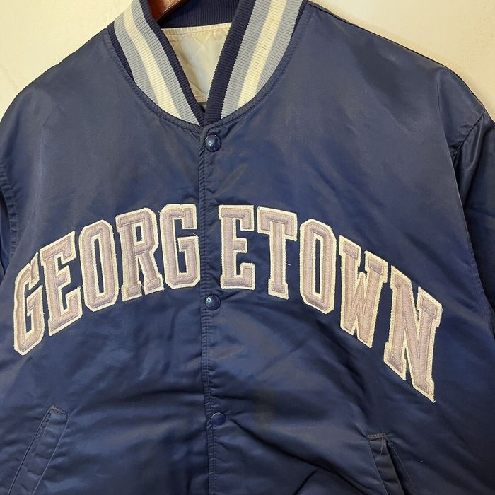 Vintage Vintage 90s Starter Georgetown Hoyas Satin Bomber Jacket | Grailed