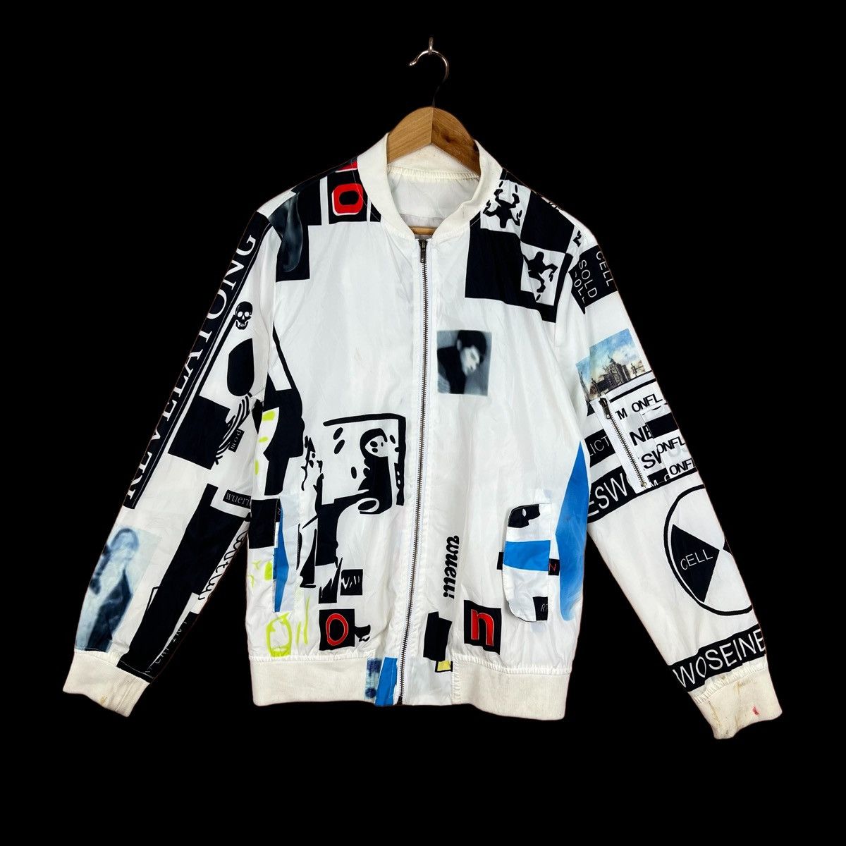 Japanese Brand × Vintage Vintage Full Print Bomber Jacket | Grailed