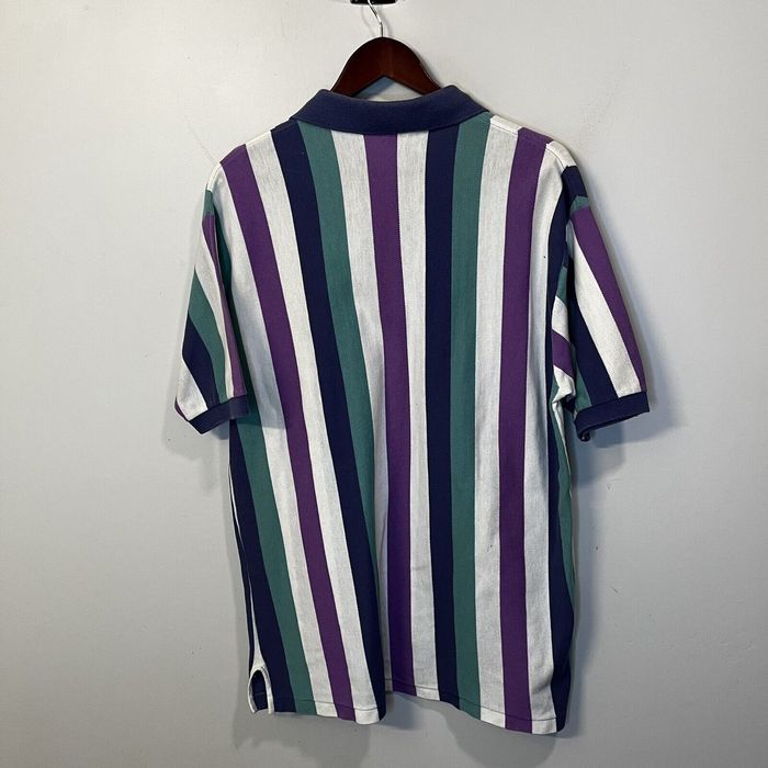 Vintage VTG Gregory Striped Polo Shirt Colorful Made in USA Golf | Grailed