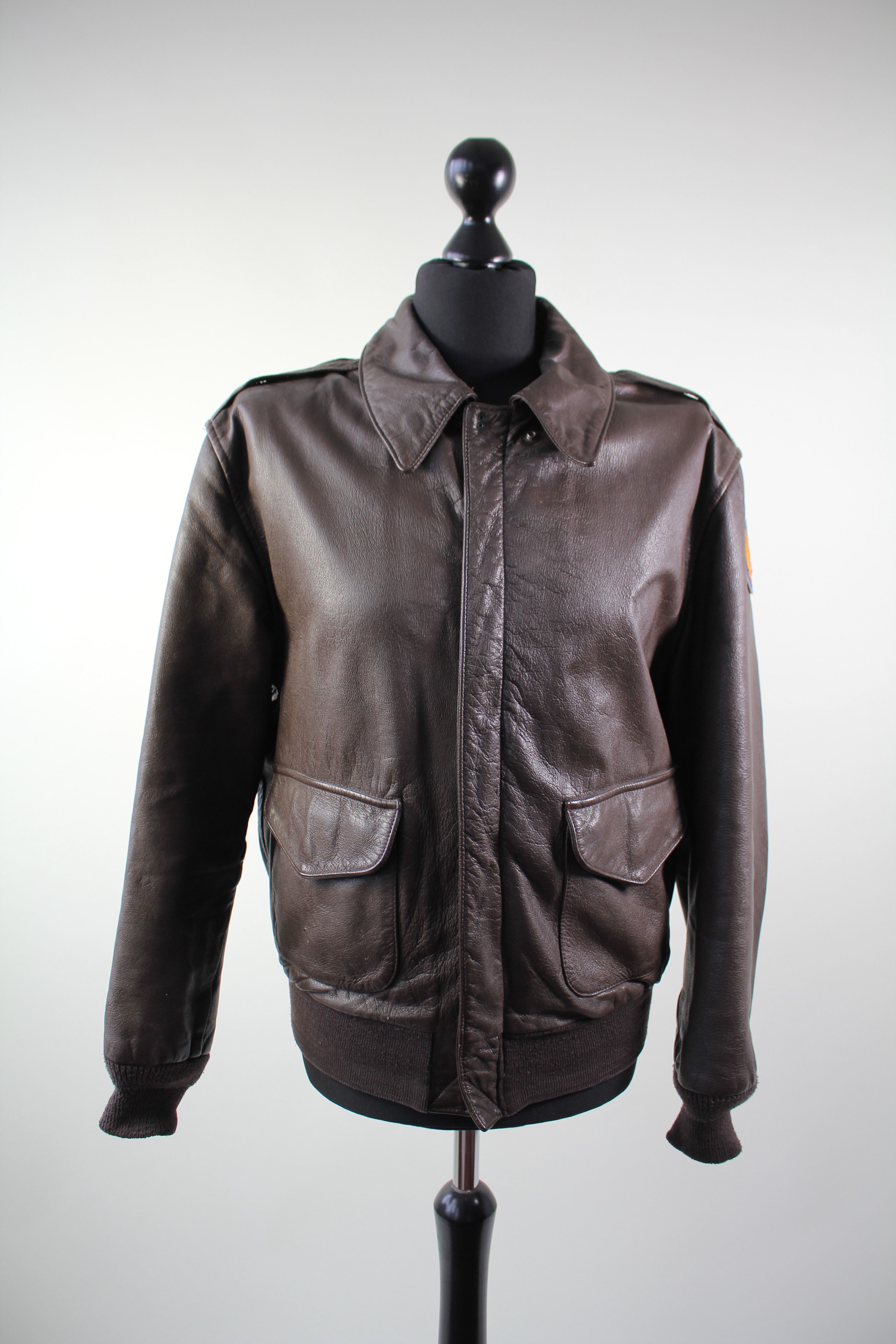 Cooper × Flightclub × Vintage COOPER TYPE A-2 LEATHER USA FLIGHT BOMBER ...
