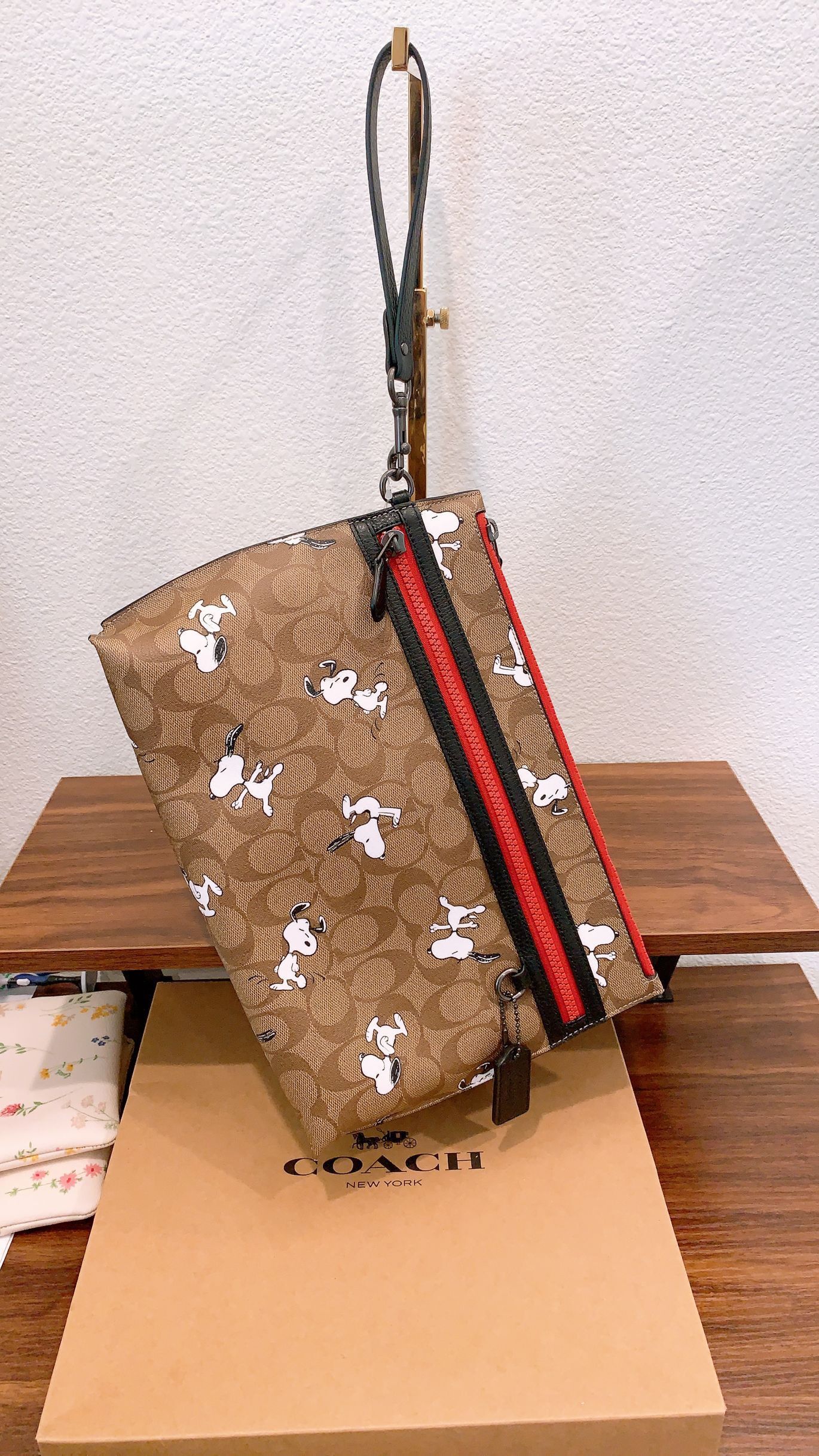Coach Peanuts Carryall Pouch In Signature Canvas With Snoopy | Grailed