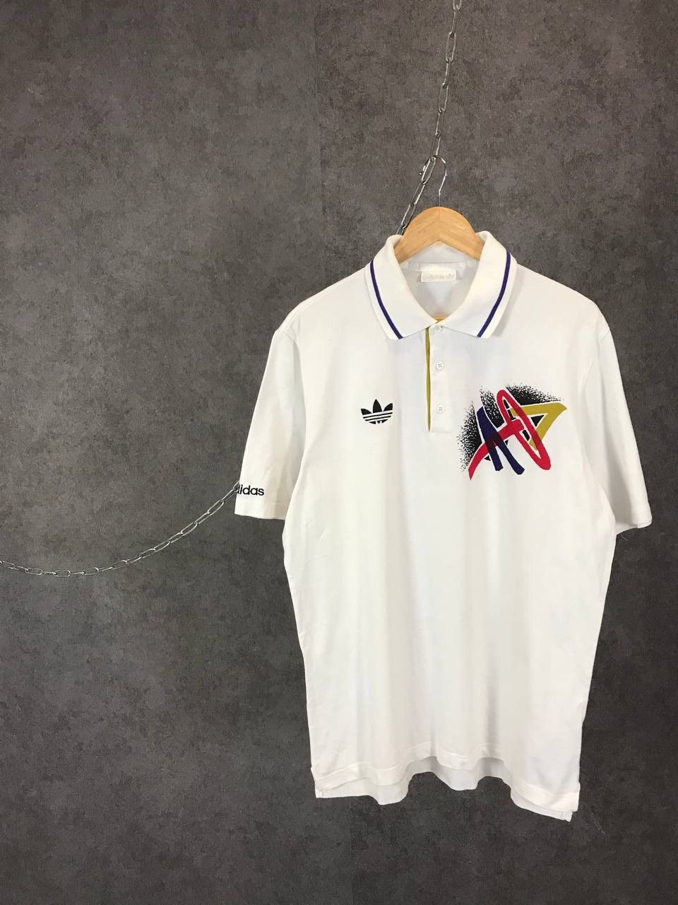 Adidas Adidas vintage streetwear Andre Agassi polo tee | Grailed