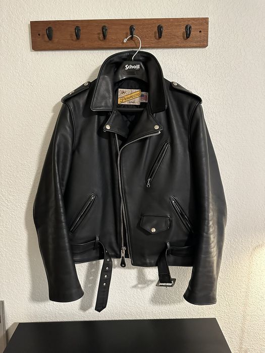 Schott Schott Perfecto Steerhide Motorcycle Jacket 613S 44Rare Size ...