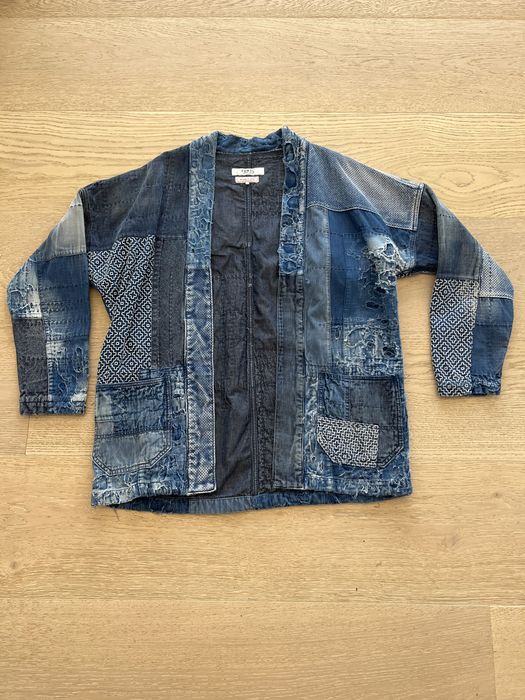 FDMTL FDMTL Japan Boro Patchwork Indigo Kimono Jacket 5yr haori | Grailed