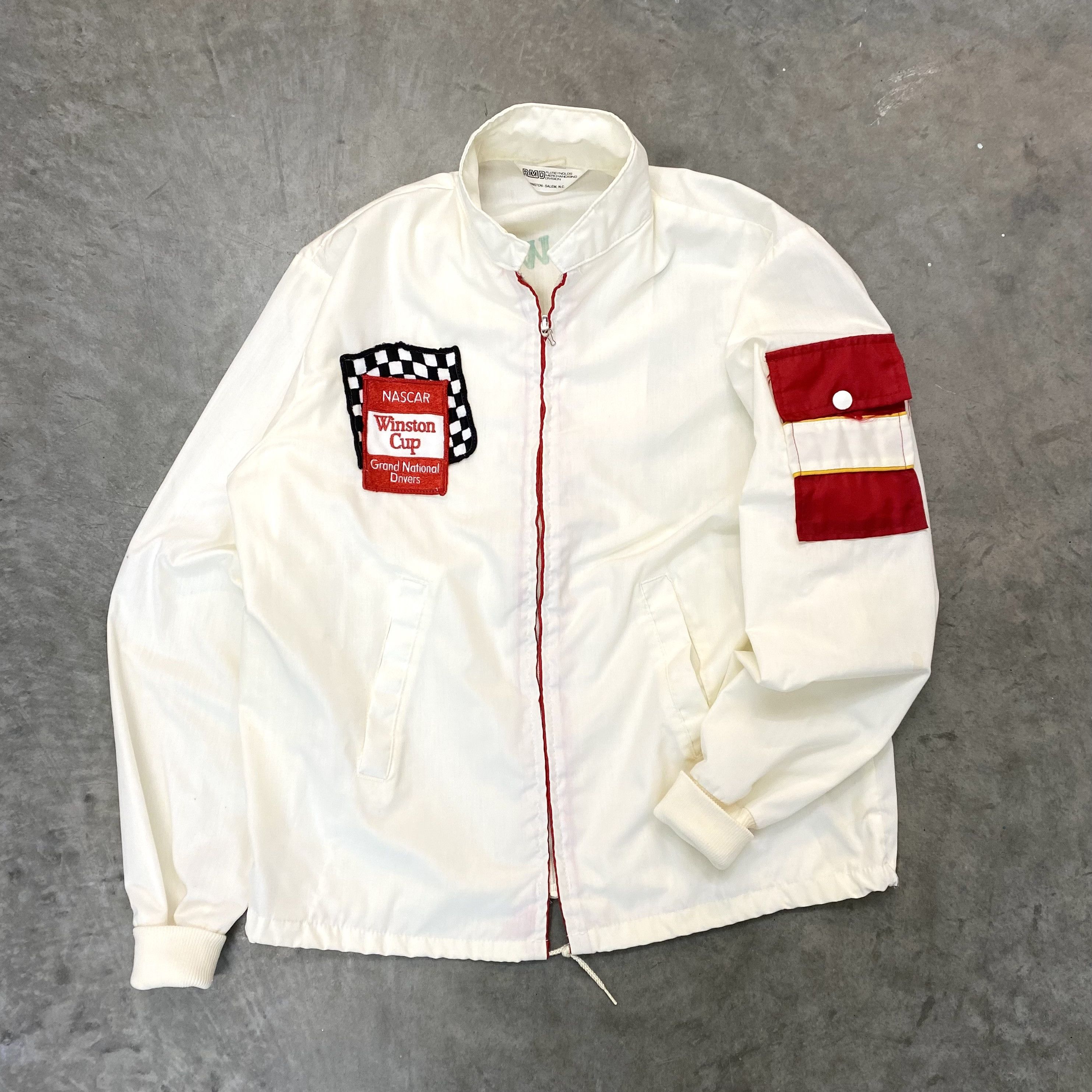 NASCAR × Vintage VTG 80s Winston Cup NASCAR Racing Lightweight Jacket ...