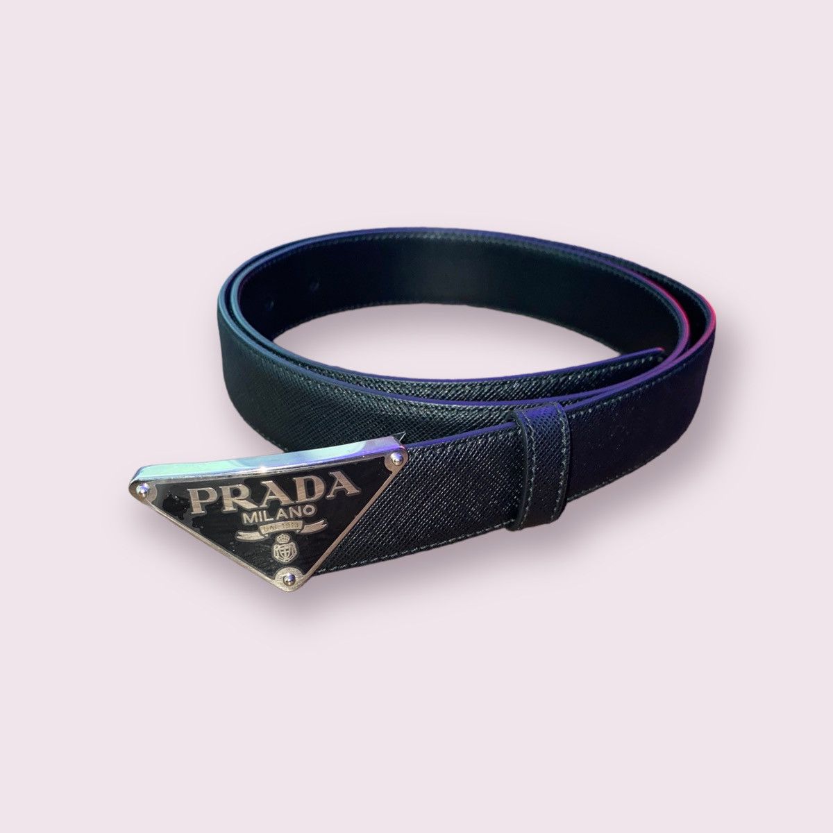Prada Prada Logo Leather Belt Sold Out | Grailed