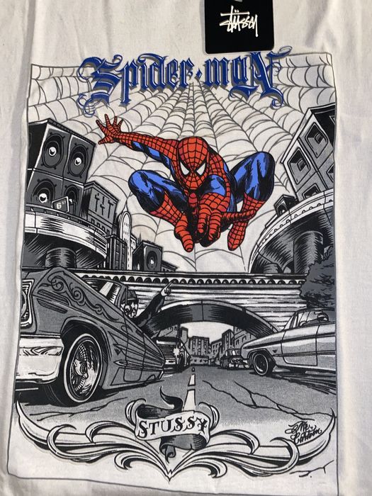 Stussy Stussy x Marvel Spider-Man t shirt | Grailed