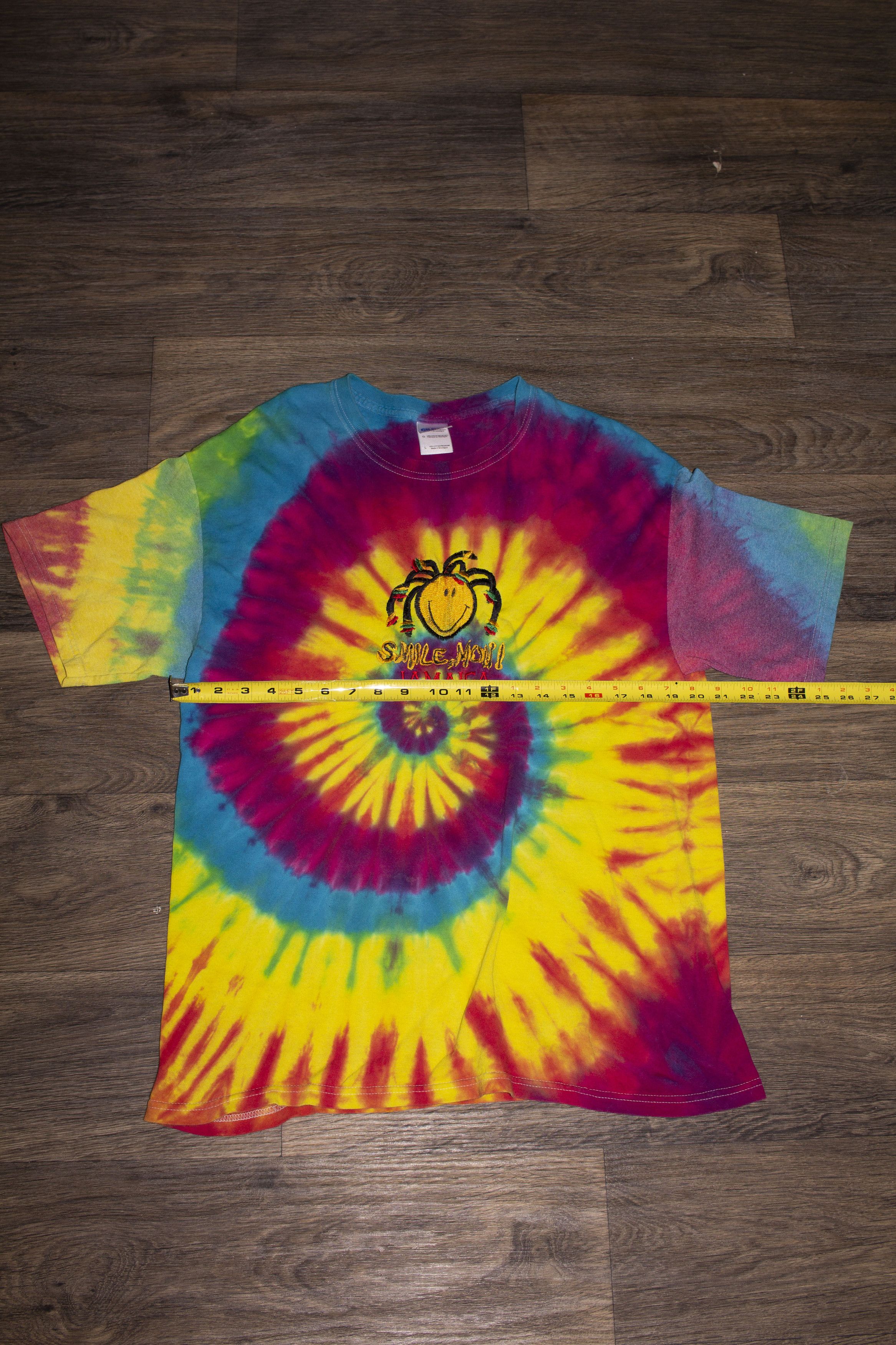 Vintage Y2K Jamaica "Smile Mon!" Embroidered T-Shirt | Grailed