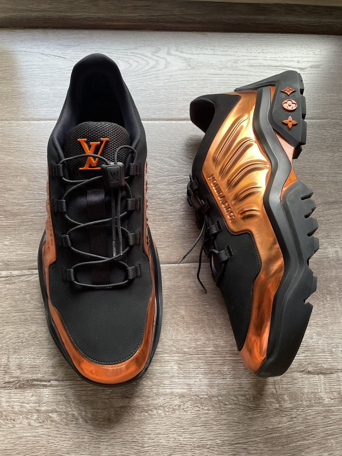 Louis Vuitton × Virgil Abloh Louis Vuitton Millenium Copper Trainer Sneaker | Grailed